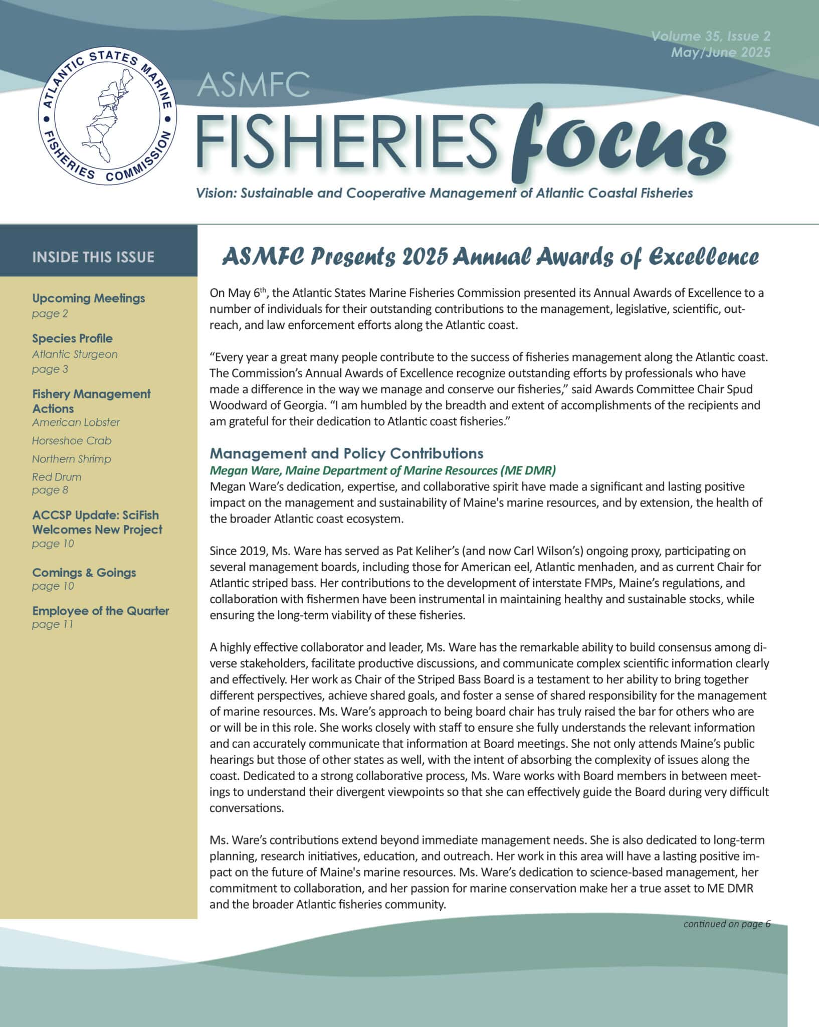 Fisheries Management - Atlantic States Marine Fisheries Commission